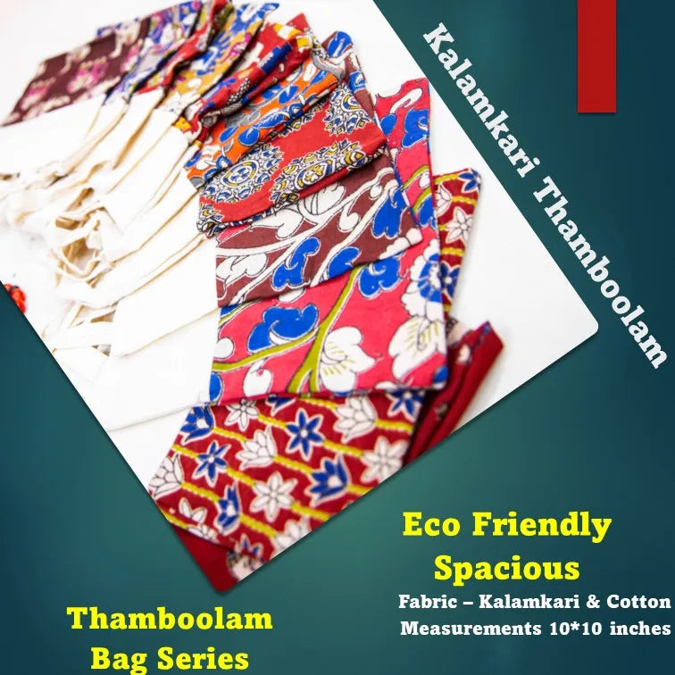Kalamkari Thambulam Bags 10*10 – lakshya bags